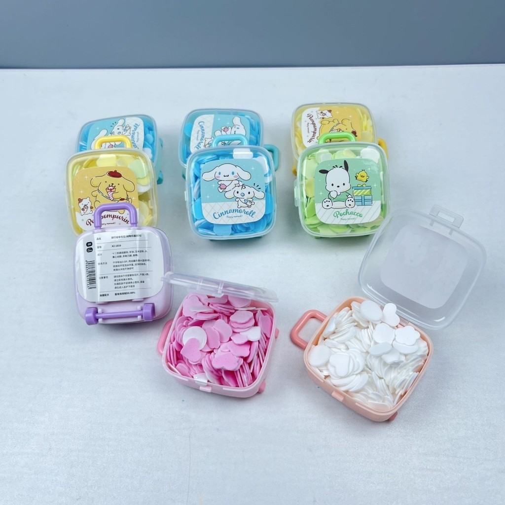 Sanrio Cute Cartoon Soap Flower Hand Washing Tablets Creative Travel ...