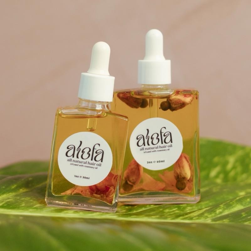 Alofa Haircare Natural Hair Growth Oil (Infused w Rosemary Oil ...