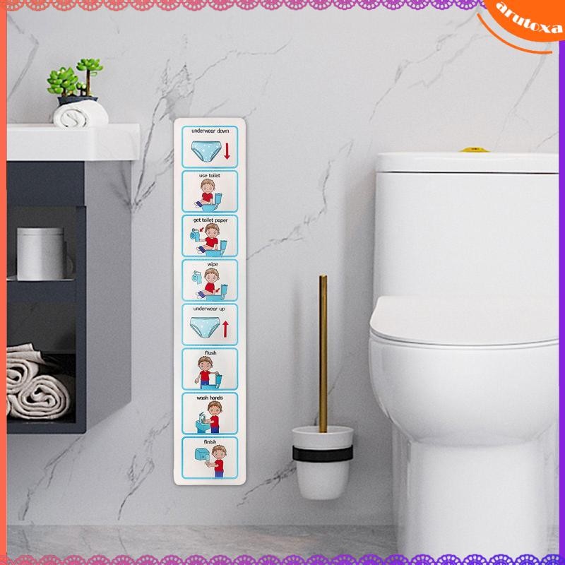 [Arutoxa] Visual Schedule Visual Wall Planner Potty Chart Toilet ...