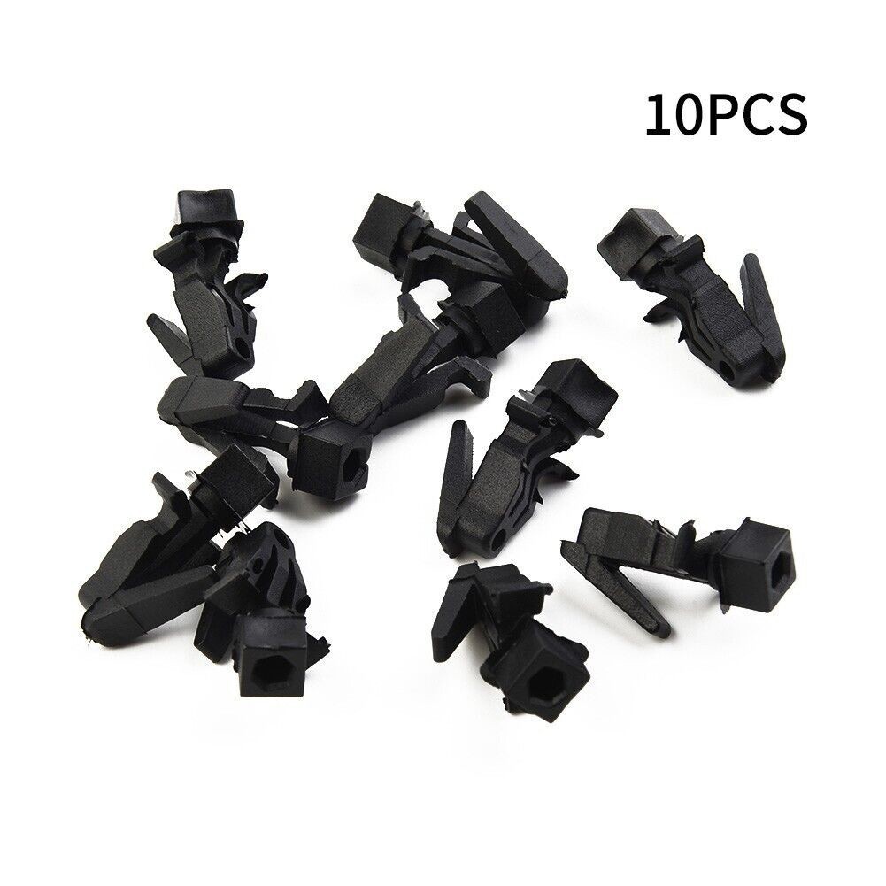 【WELV】 10 Black Car Bumper Grille Retainer Fastener Clips Bumper Hood ...