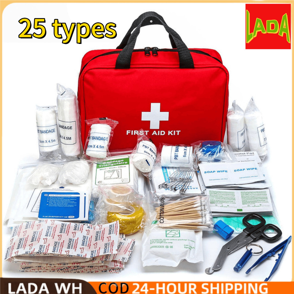 [Manila COD] First Aid Kit 25tp Set Emergency Kit Medical Kit Medical ...