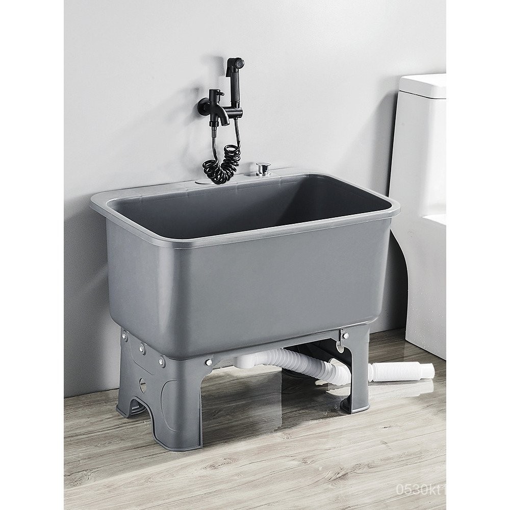 Sink Mop Pool High Foot Household Mop Pool Mobile Mop Pool Balcony ...