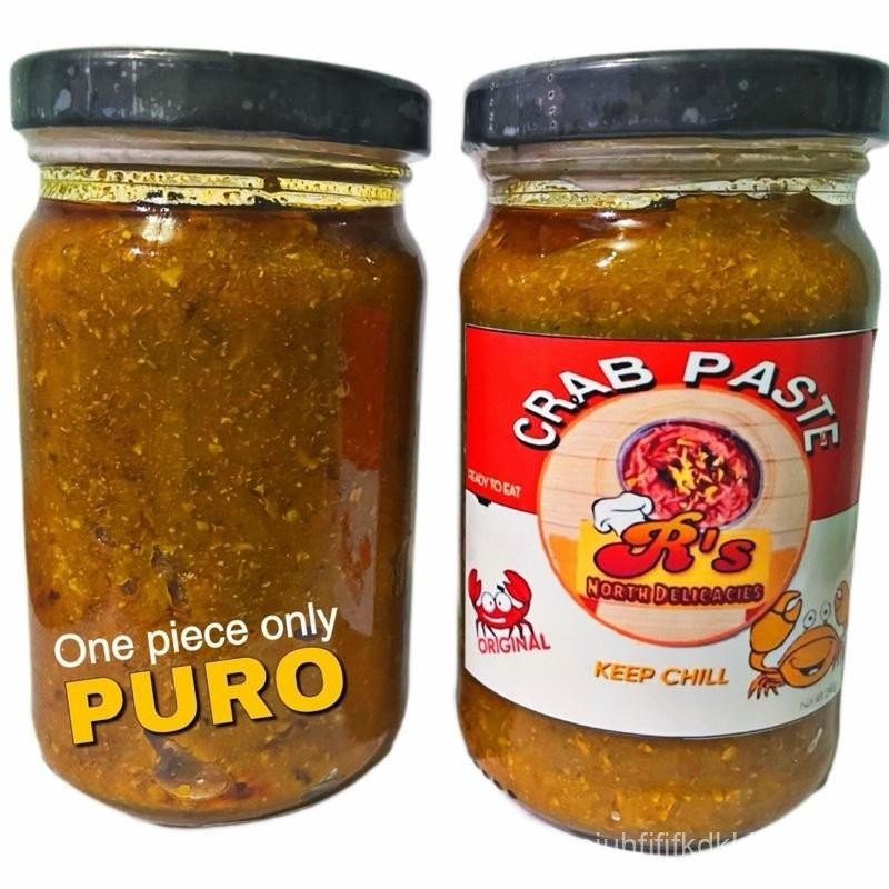 RSSHOPS Pure Crab Paste Aligue 220ml Big Instant Food Original or Mild ...
