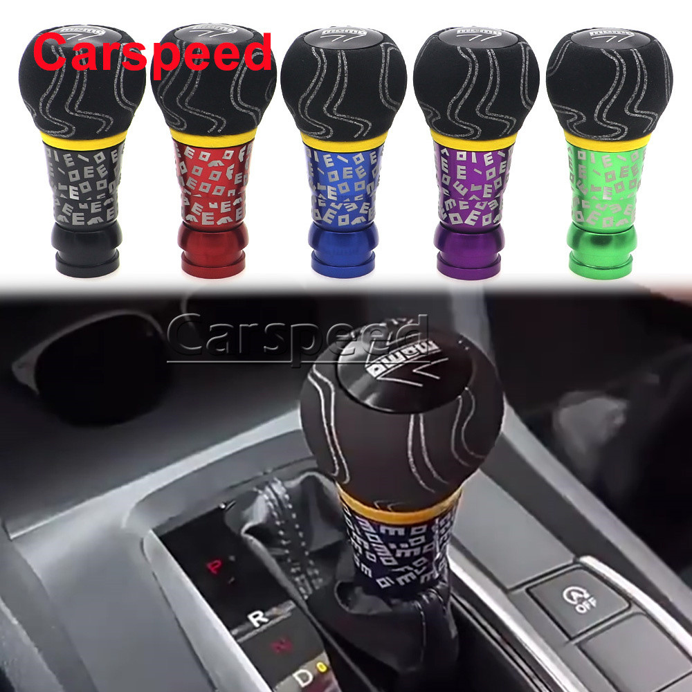 MOMO Car Gear Shift Knob Graffiti Aluminum Suede Automatic Transmission ...