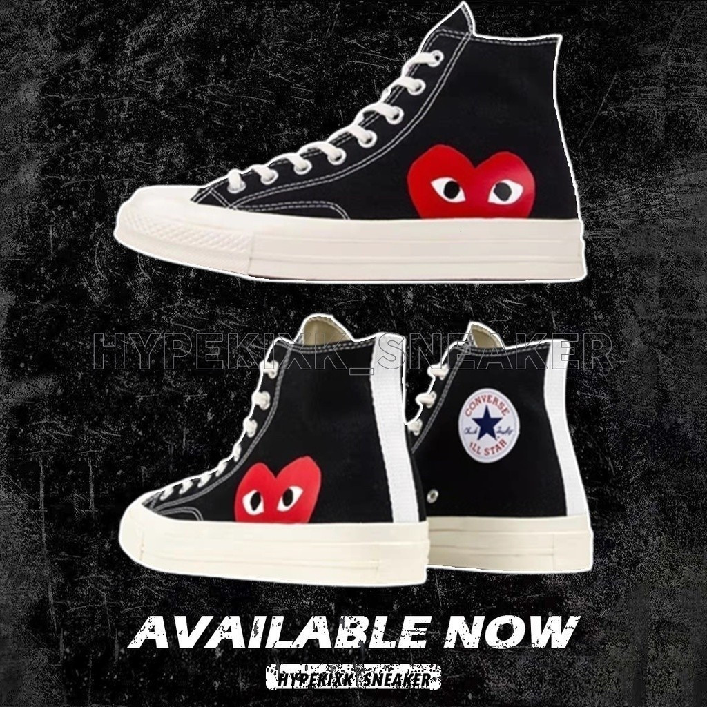 Chuck 70 low x Like Boys'cdg Black Canvas Game Design 150206 C Unisex ...