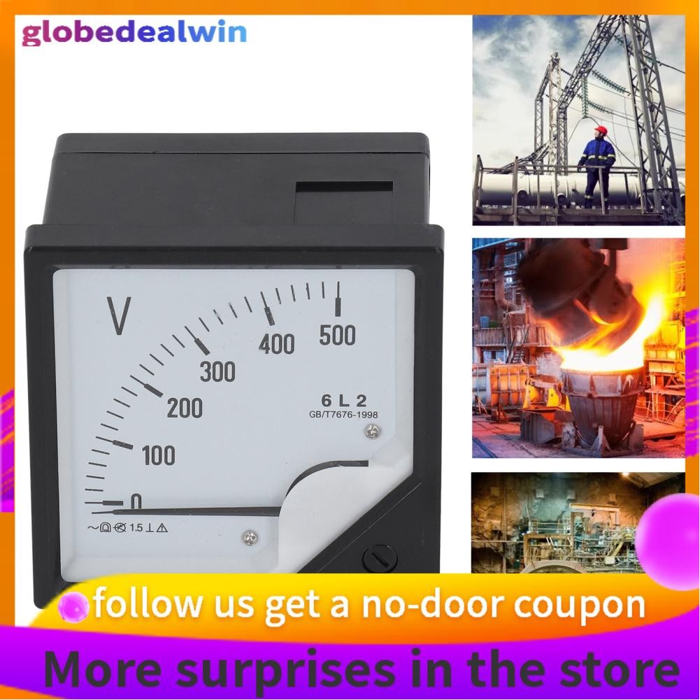 Globedealwin 6L2 500V Pointer Type AC Voltmeter Generator Set Analogue ...
