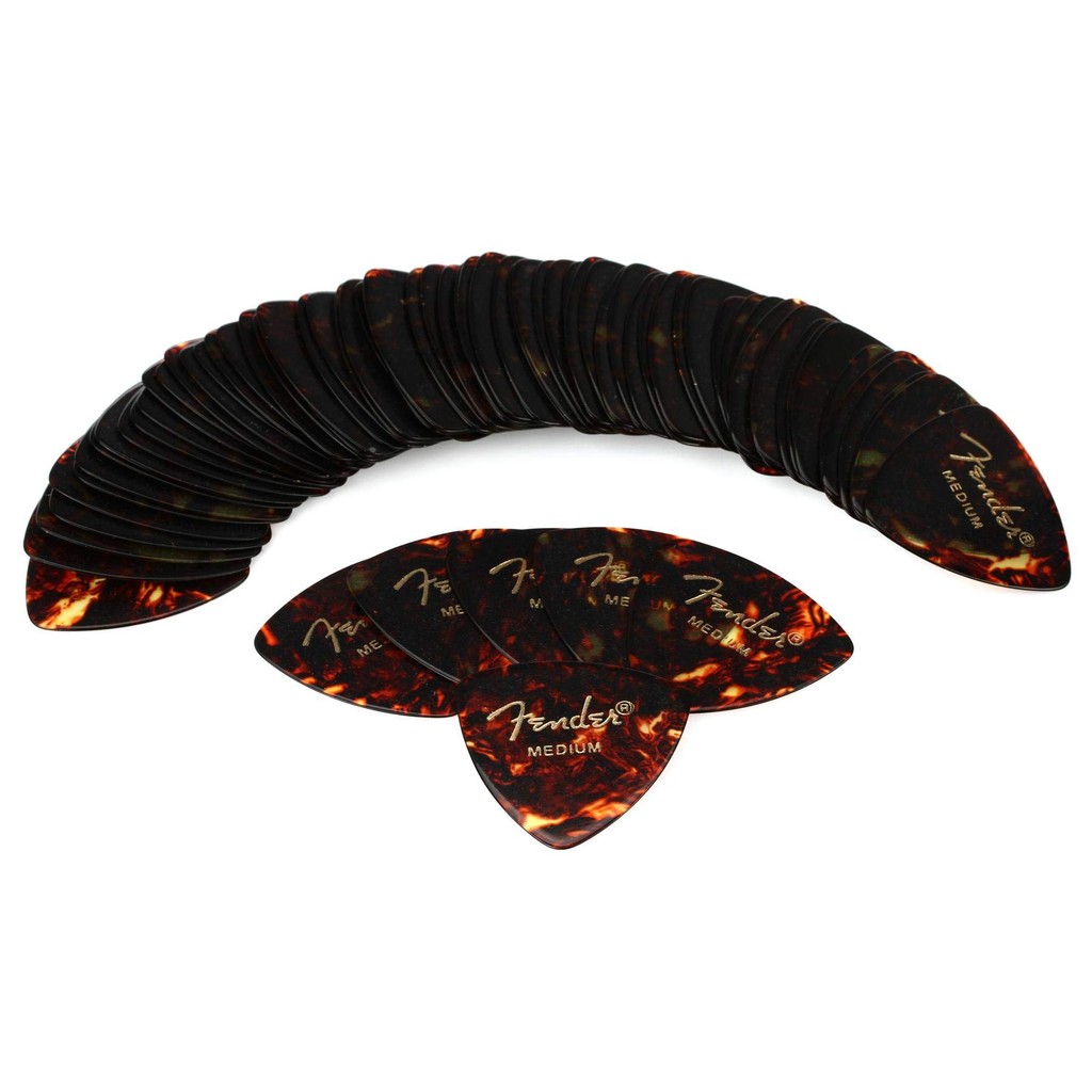 Fender Pick 346 Shape Classic Celluloid Picks - 72 Count, Medium ...