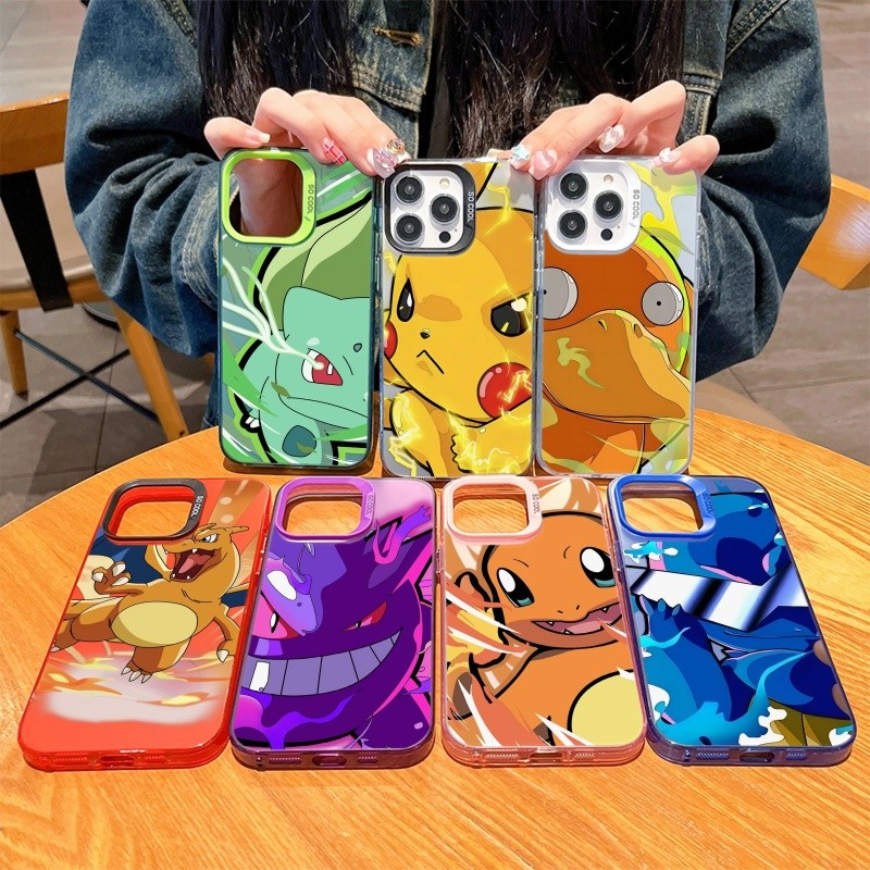 Anime Pokemon Gengar Pikachu Cover For Samsung Galalxy S25 Ultra S24 FE ...