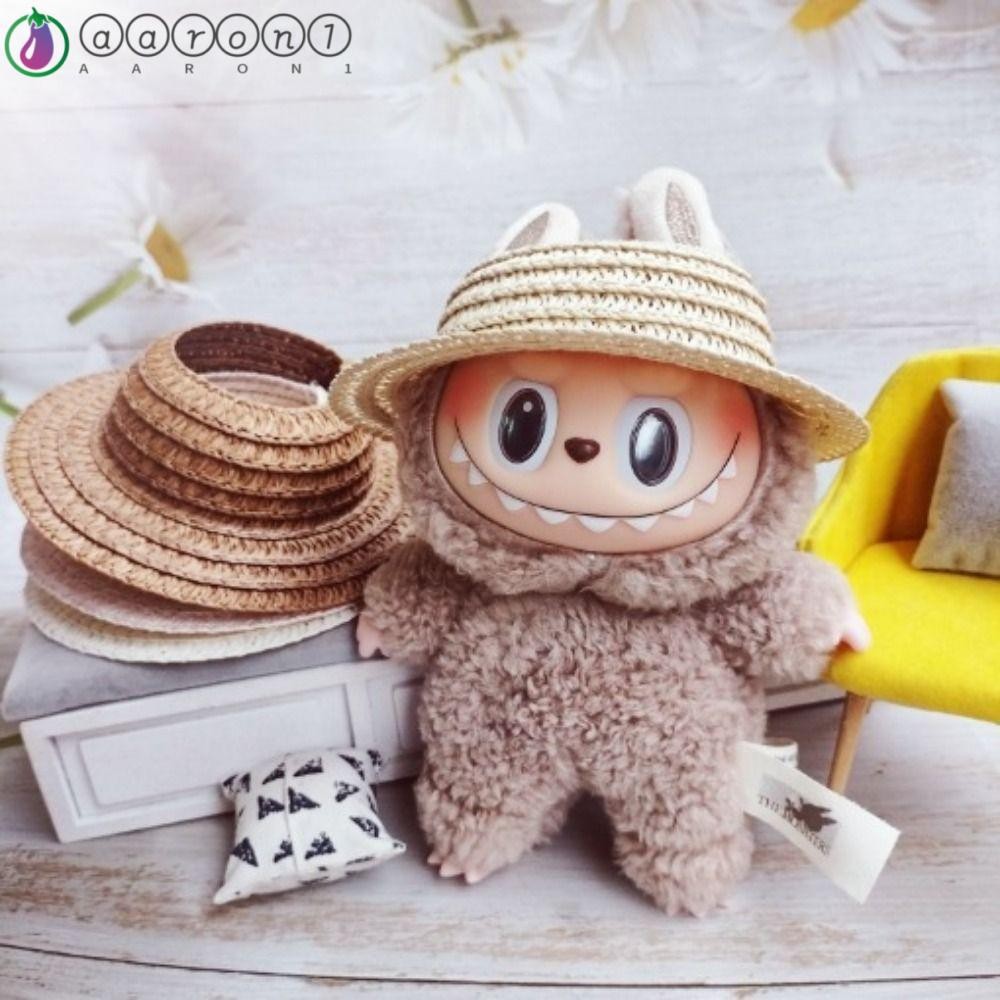AARONB Labubu Doll Straw Hat, Labubu Time To Chill Sunbonnet Labubu ...