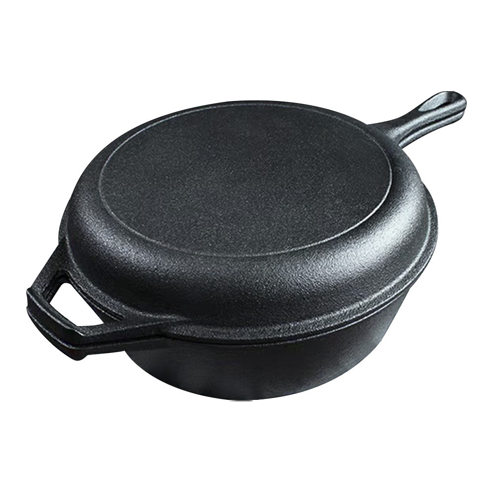 10 Inch Cast Iron Skillet Pre-Seasoned Frying Pan with Handle Fry Pan ...