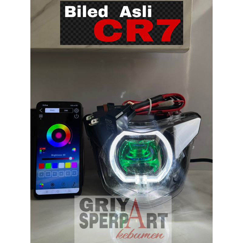 Jupiter Mx King Custom Biled Headlights ORIGINAL Projector CR7 RGBDEVIL ...