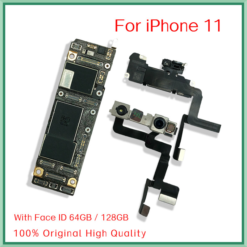 64GB 128GB 256GB Motherboard For iPhone 11 With Face ID iOS Logic board ...