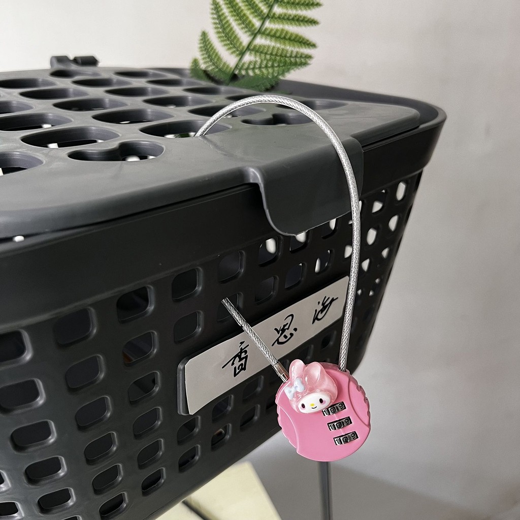 Electric Vehicle Basket Lock Steel Wire Rope Helmet Lock Battery Bike ...