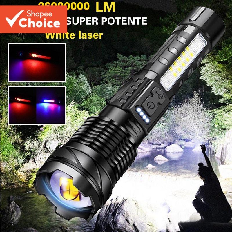 Mini tactical laser flashlight super powerful flashlight with military ...