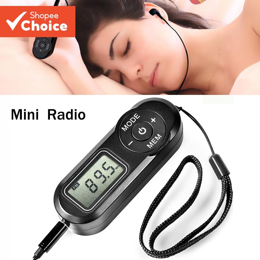 FM Radio Portable Mini Pocket Radio Small Radio Transistor with Power ...