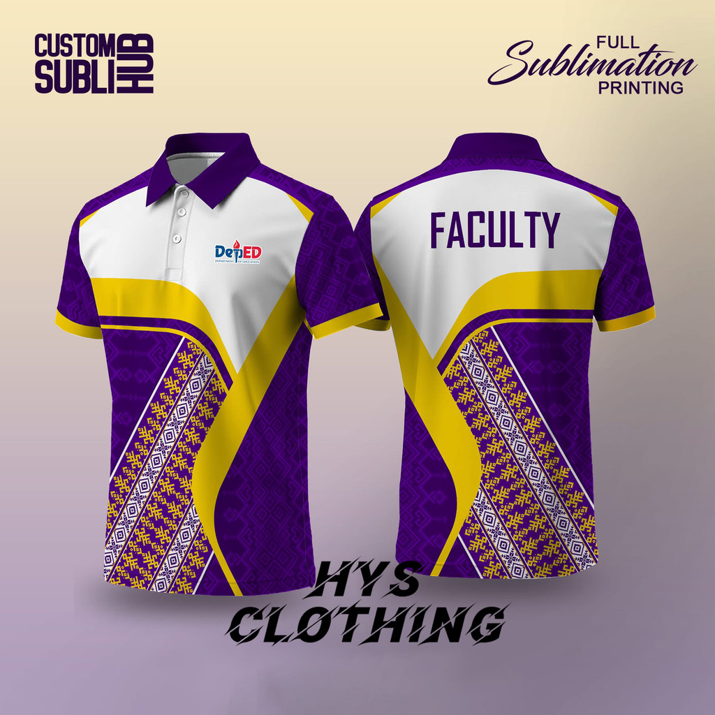 DEPED UNIFORM 2025 FULL SUBLIMATION DEPED POLO SHIRT FOR MEN AND WOMEN ...