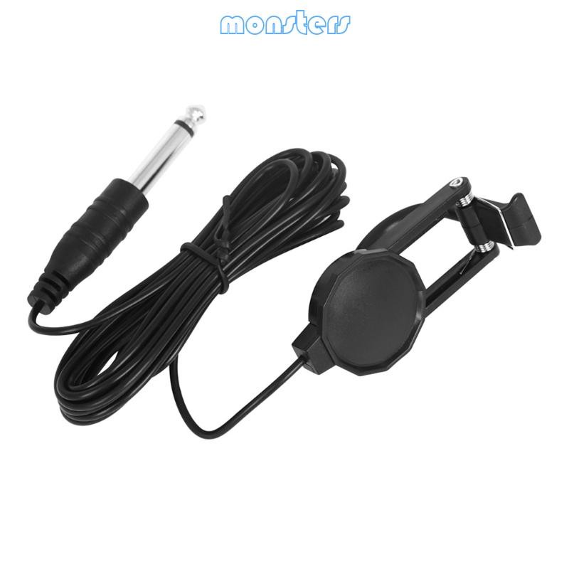 Mon Violin Pickup 2 8m 6 35mm Jacks Clip on Microphone Piezo Violin ...
