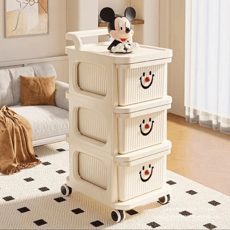 Stubborn Universal Wheel Transparent Storage Rack Toy Solid Color ...