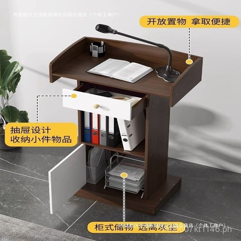 Lectern Host Desk Speech Desk Modern Emcee Reception Desk Simple ...