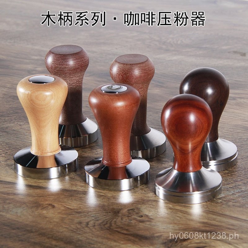 Coffee Tamper58mm Wooden Handle Powder Press Stainless Steel Coffee ...