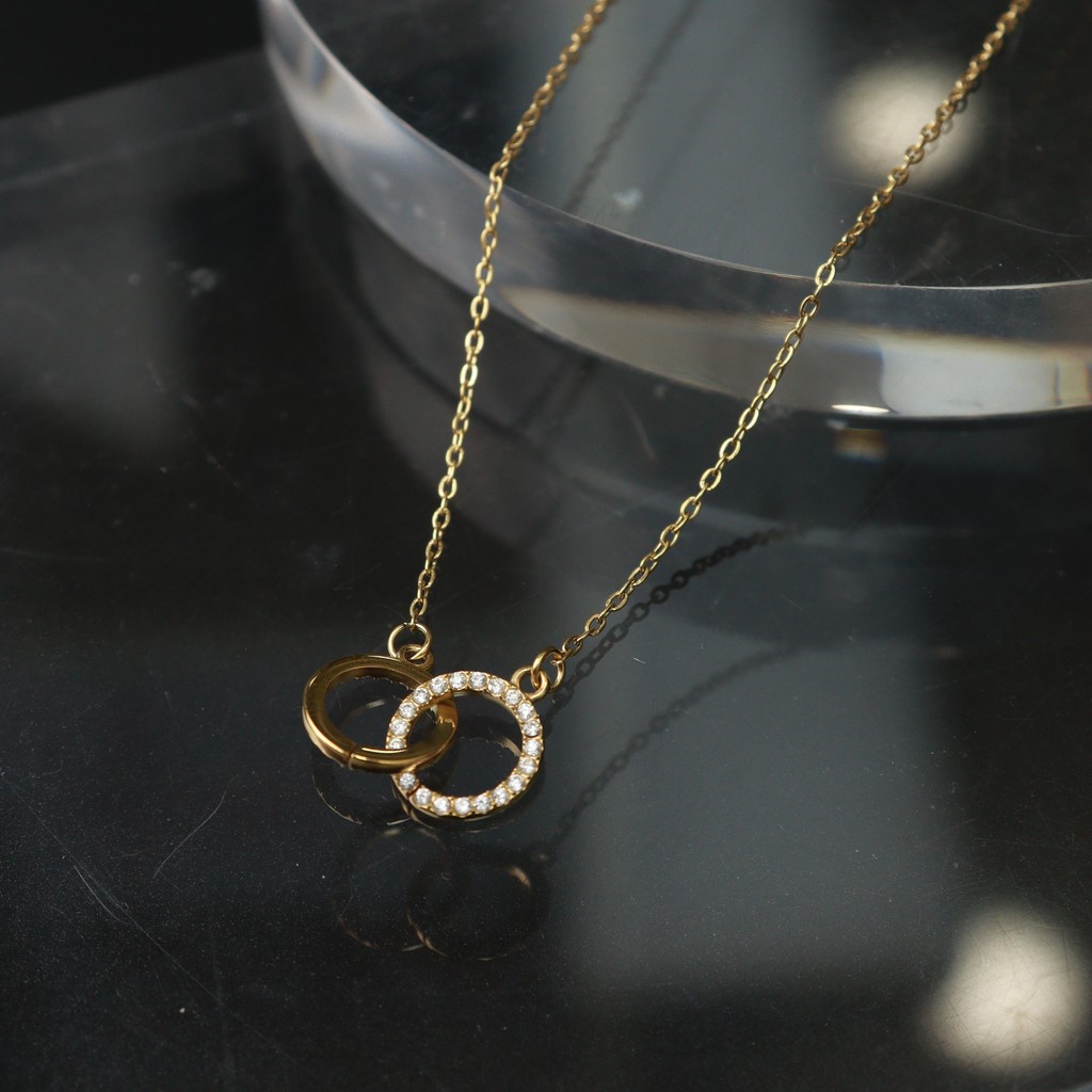 HB Jewelry ENTWINE Hollow Round Tangled Pendant Chain Necklace Fashion ...