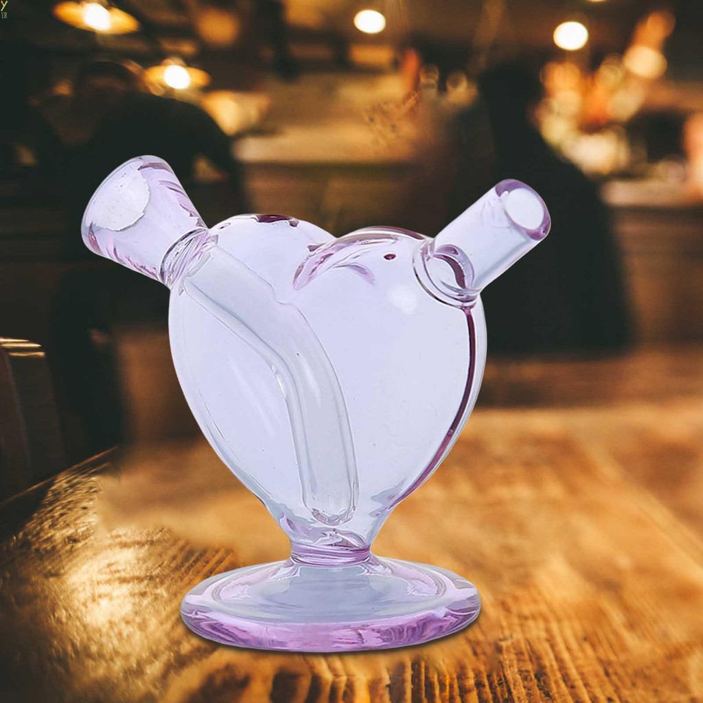 Glass Heart Shape Bottle Stained Clear Glass Heart Shape Craft Bottle ...