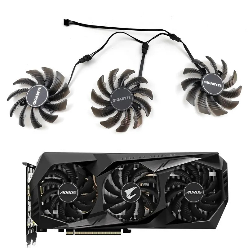New 78MM Cooling Fan Replacement For Gigabyte AORUS GeForce GTX 1660 Ti ...