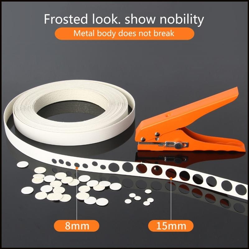 RUN 3-in-1 8 15mm Aperture Round Punch Pliers Edge Banding Punching ...