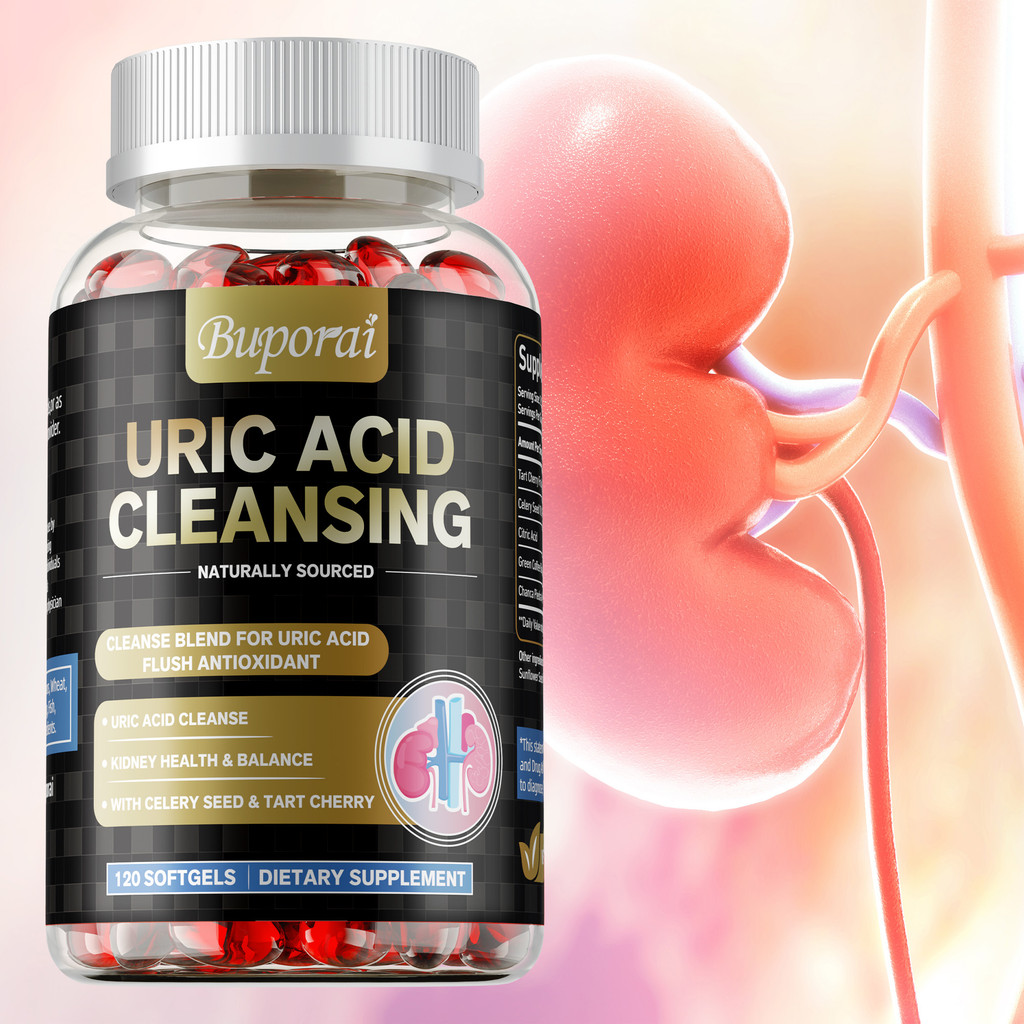 Uric Acid Cleanse Supplement - Kidney Health - Enriched with Tart ...