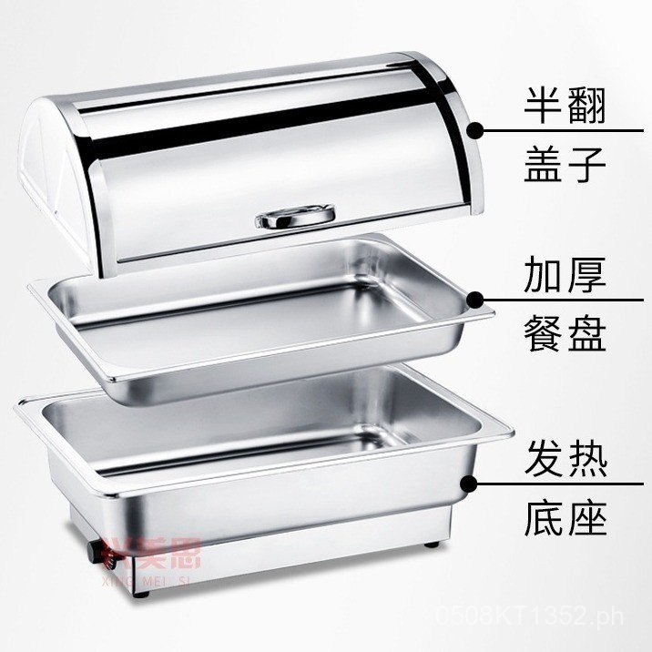 Stainless Steel Buffet Warmer Food Warmer Buffet Oven Canteen Electric ...