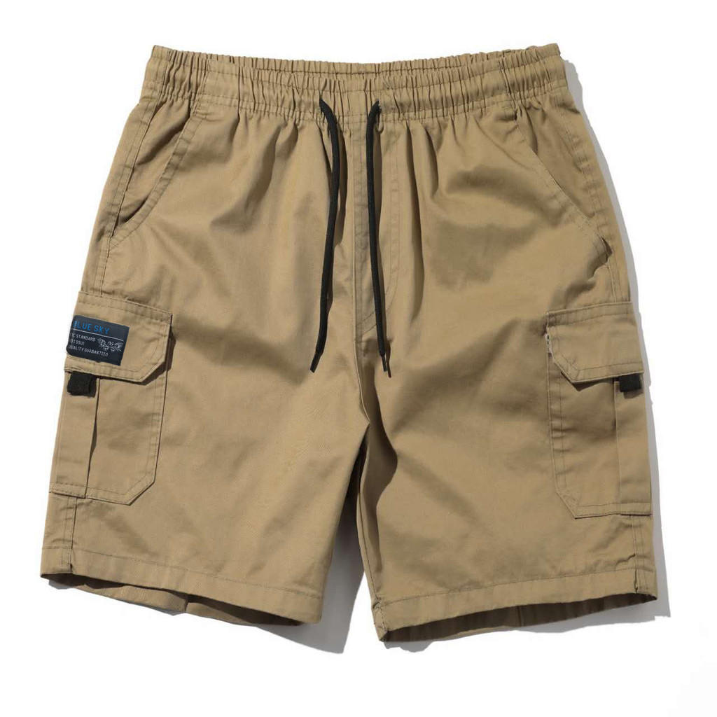 Fashion chinos 4pocket plain garter short unisex #9001 above the knee ...