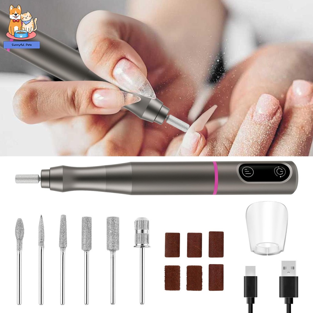 Pedicure Manicure Machine Adjustable Easy to Use Nail Drill Machine Kit ...