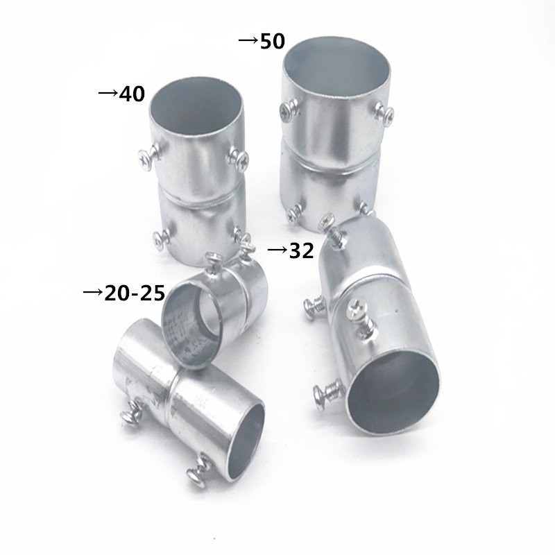 Galvanized Conduit Pipe JDG Pipe Fittings Straight Coupling Connector ...