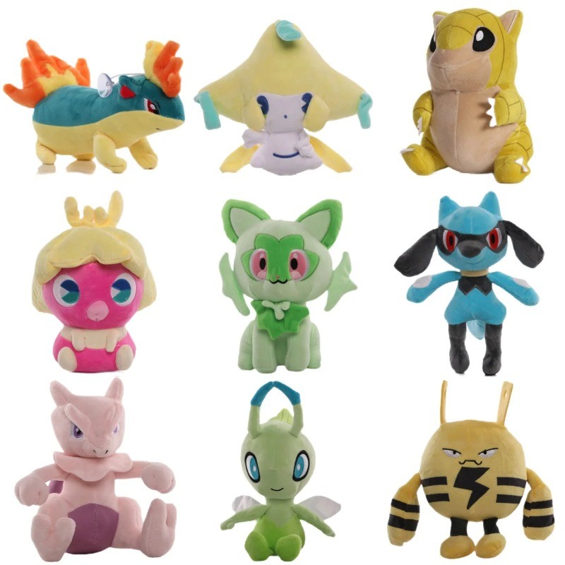 Pokemon Pikachu Plush Elekid Jirachi Celebi Quilava Sprigatito Mew ...