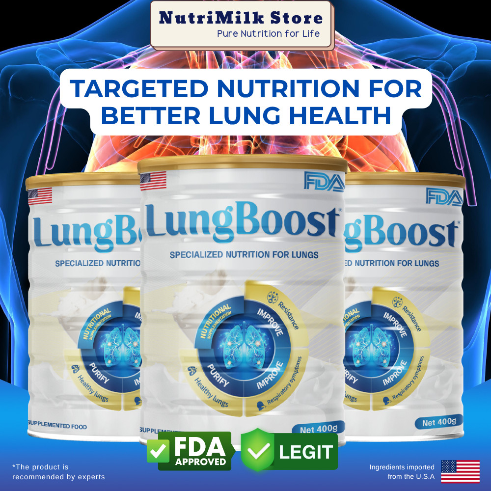Lung Boost Milk for Adult 400g | Respiratory Support for Seniors | USA ...
