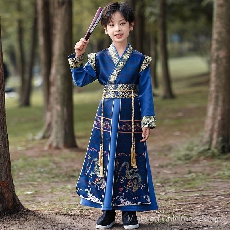 Boys' Hanfu Children's Tang Suit Boys Chinese Ancient Costume Handsome ...
