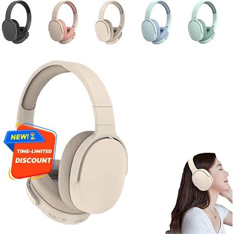P2961 Headset Bluetooth Headphones Over Ear Wireless 12H Playtime Noise ...