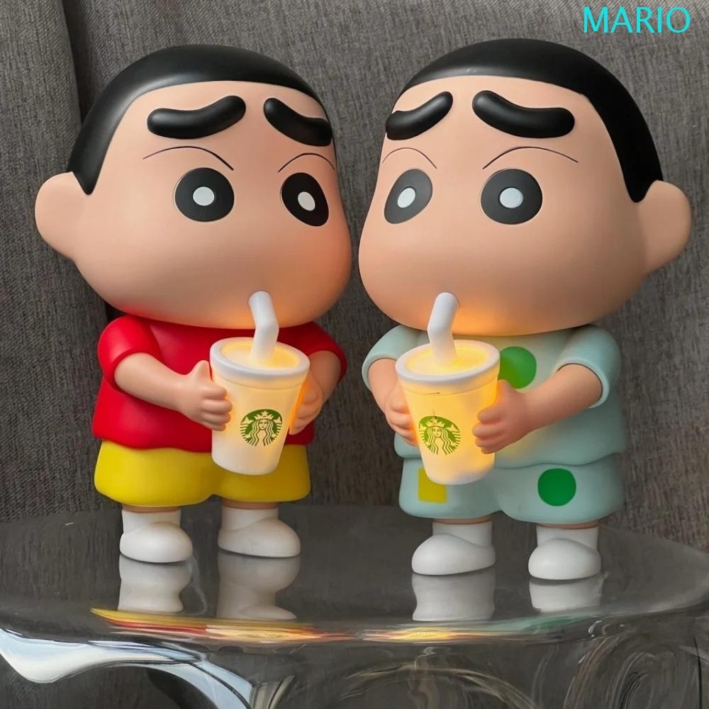 MARIO Crayon Shin-chan Luminous Figure, Manga Figurine Plastics Nohara ...