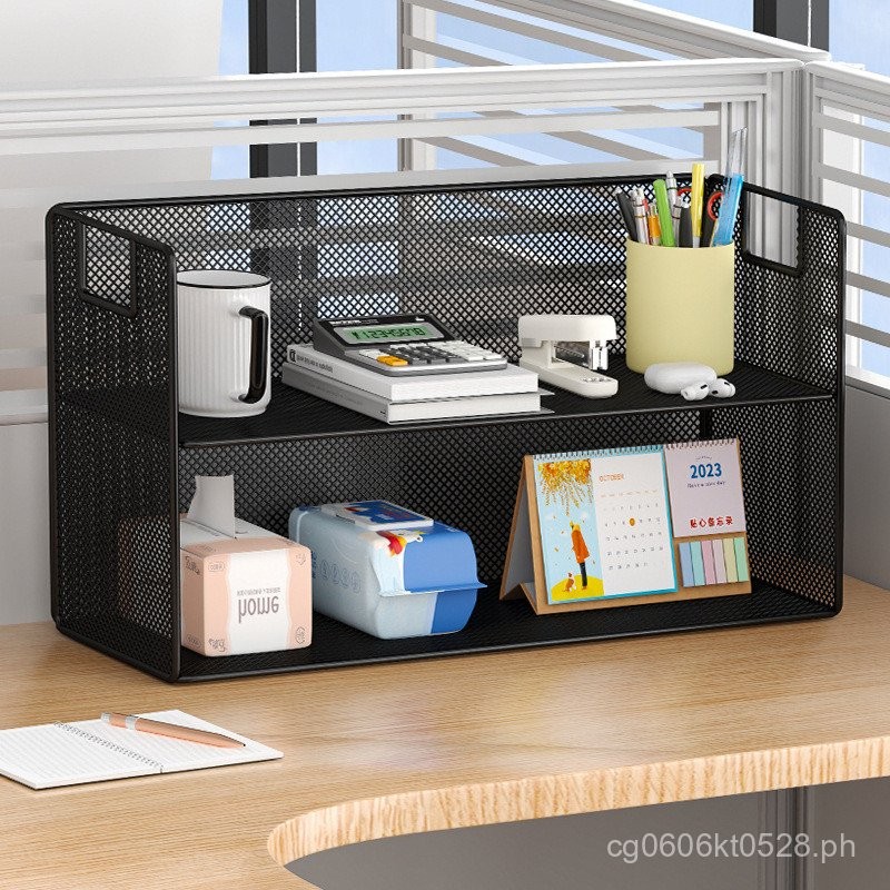 Simple File Rack Office Desk Cup Holder Workstation Office Layered ...