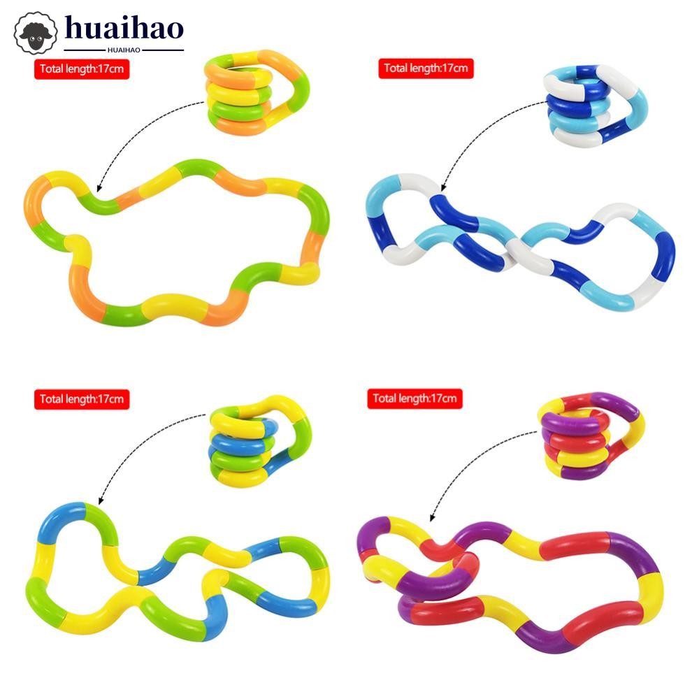 HUAIHAO Anti Stress Toy Fidget Tangele Twist Stress Toy Adult Child ...