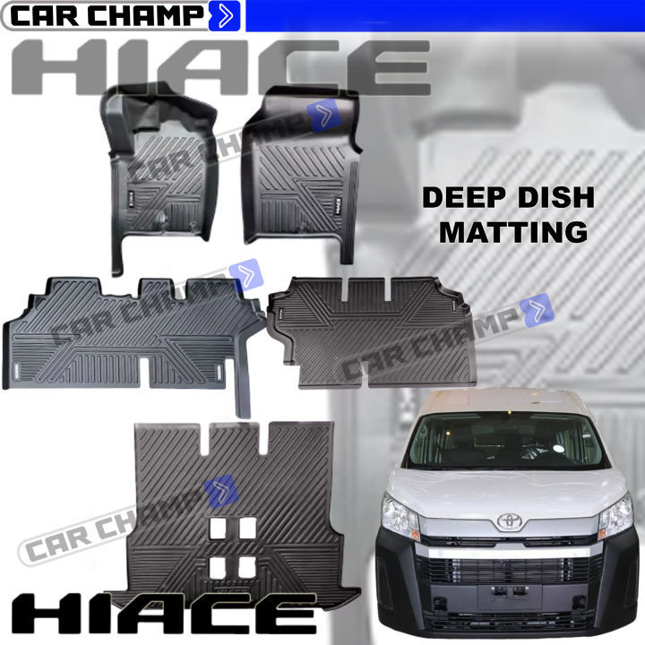 Toyota Hiace Commuter Deluxe 2019 to 2024 OEM TPE Full set Deep Dish ...