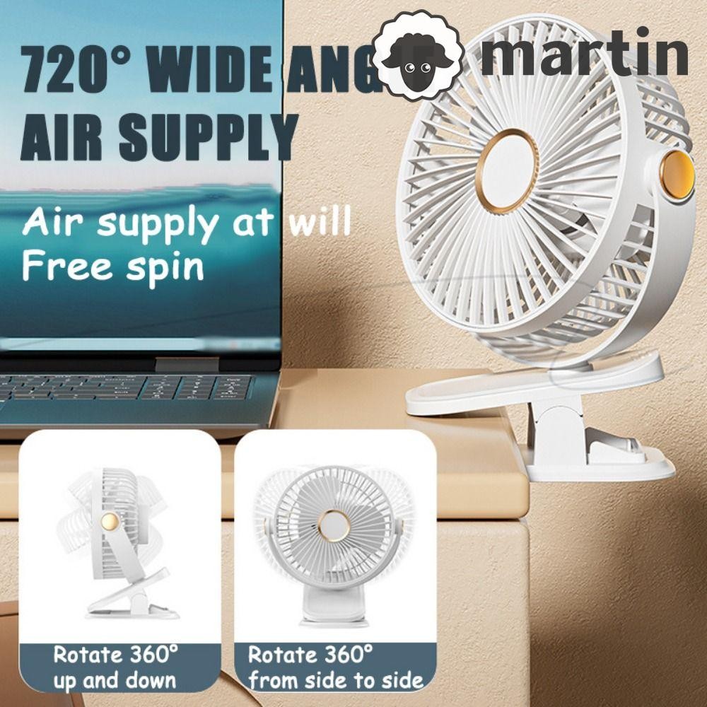 MARTIN Small Desk Fan, Creative 4 in 1 Personal Table Fan, Mutli ...