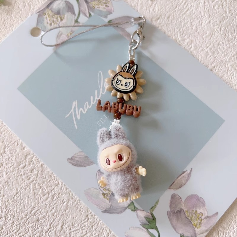 Labubu labubu Doll Vinyl Powerpuff Girls Mobile Phone Pendant Keychain ...