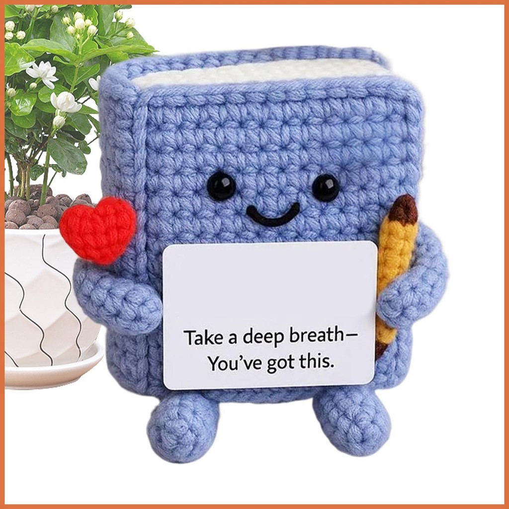 Crochet Doll with Positive Messages Crochet Emotional Book Collectible ...