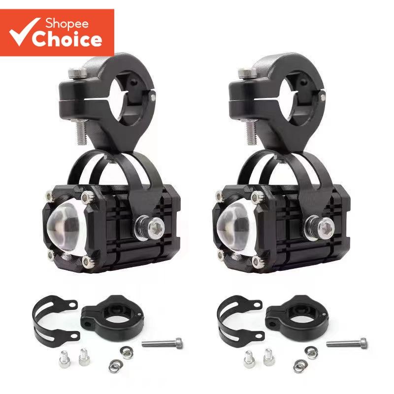2pcs Universal Motorcycles Headlight Fog Light Led Auxiliary Driving Lamp For 1200GS R1250GS ADV ...