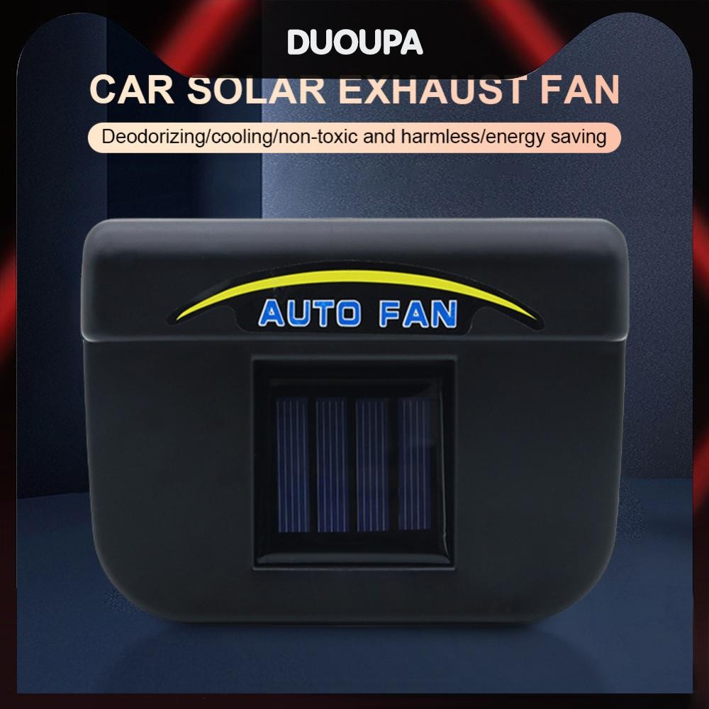Solar Powered Car Window Fan Universal Vehicle Exhaust Fan Radiator ...