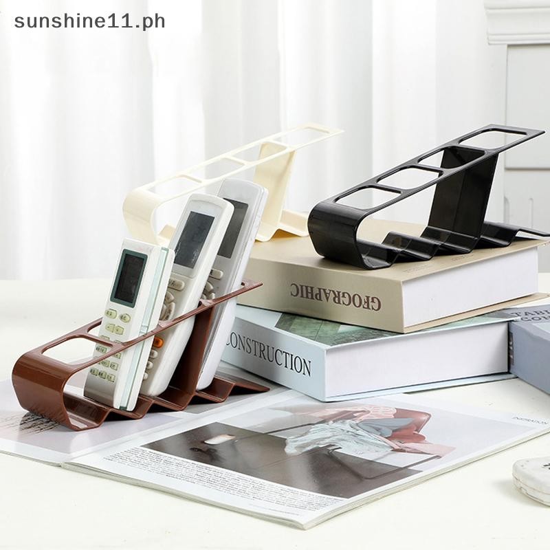 sunshine Four-hole Air Conditioner TV Remote Control Bracket 4-grid Storage Rack TV Air ...