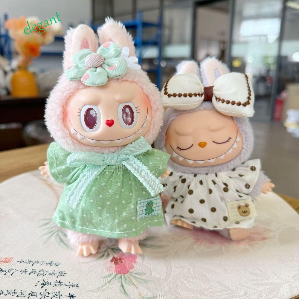 ELEGANT Labubu Doll's Outfit, Handmade Dress Up Sitting Labubu Time ...