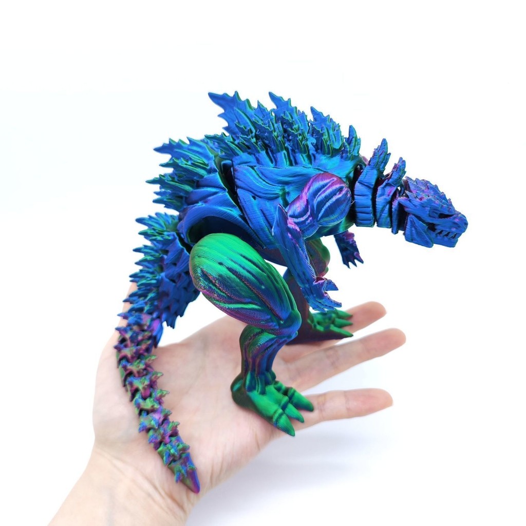 3D Printing Monster Godzilla Muscle Combat Posture Joint Activity Can ...
