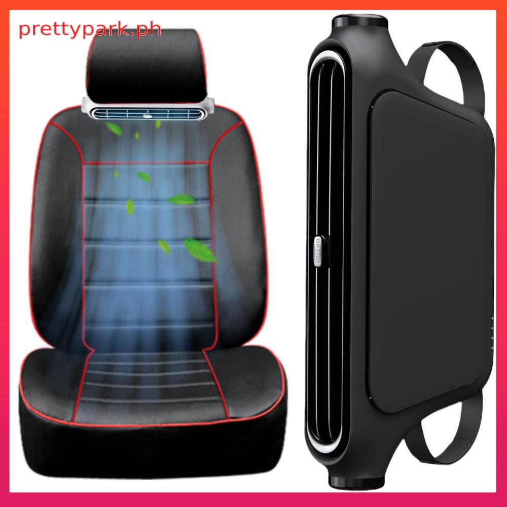 3000mAh Rechargeable Car Seat Headrest Fan 3 Speeds Adjustable Car Cooling Fan USB Type car ...